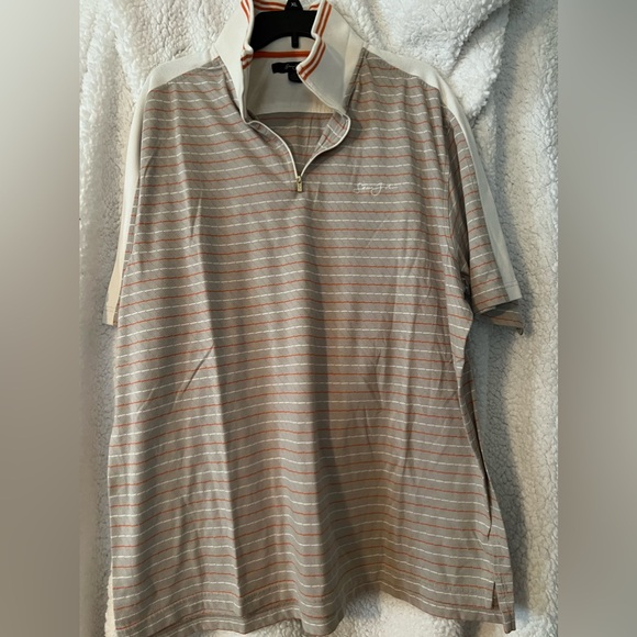 Sean John | Shirts | Vintage Sean John Mens Orange And Cream Striped ...